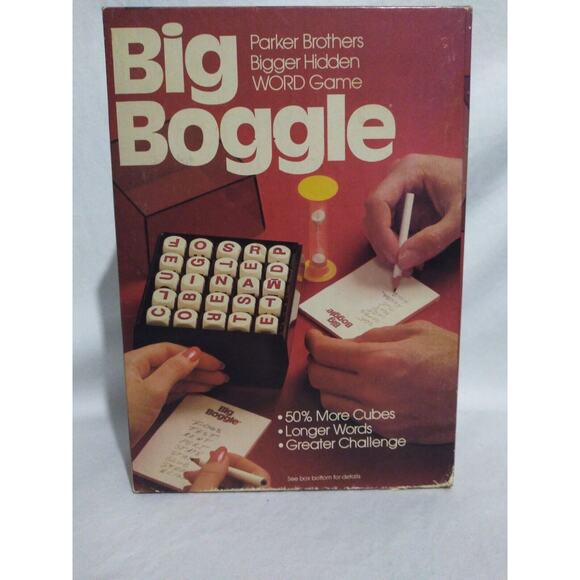 Parker Brothers | Games | Vintage 979 Big Boggle By Parker Brothers ...